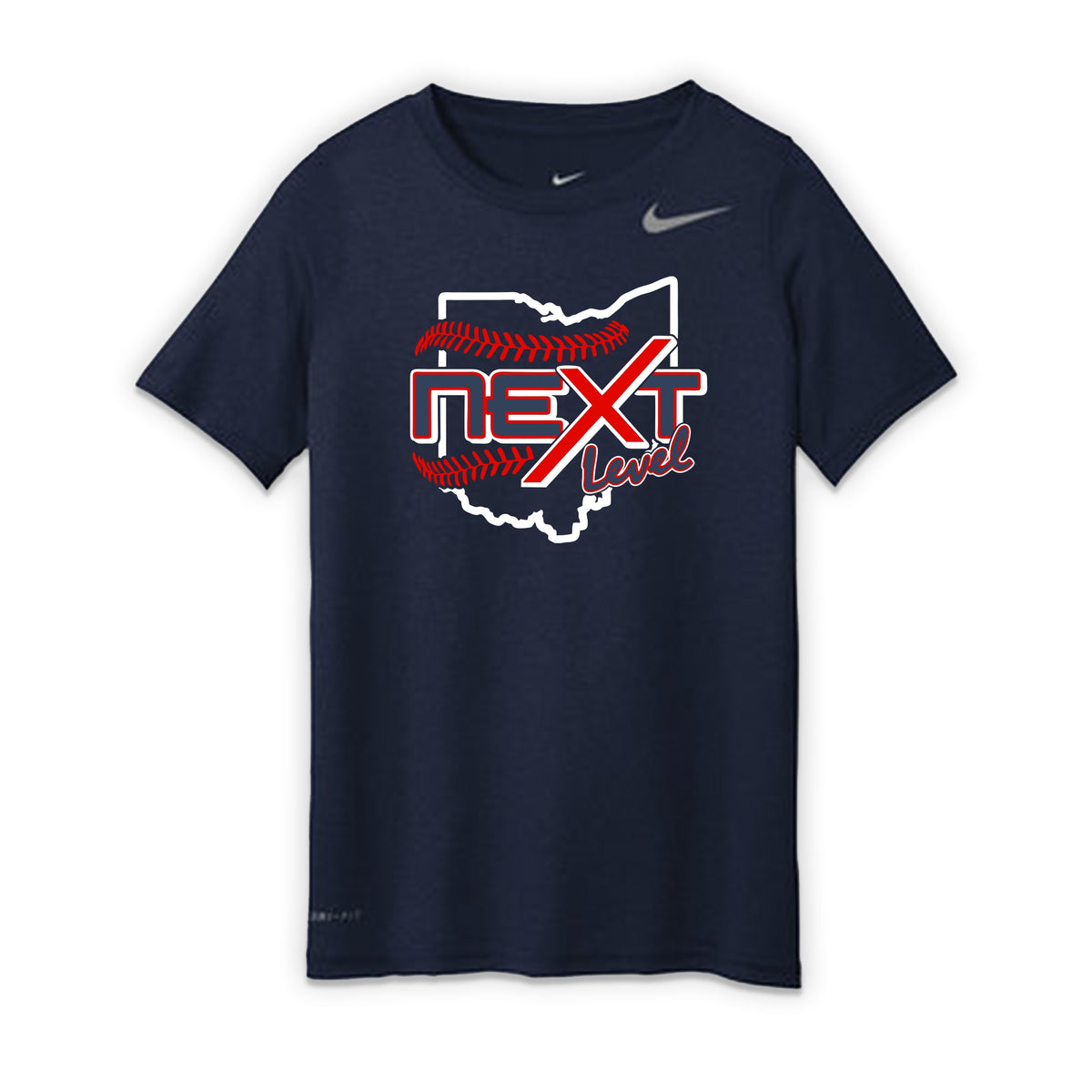 Next Level Baseball 2021 Ohio Crest Nike Premium Soft T-shirt ...