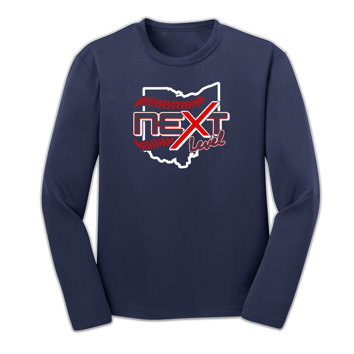 Next Level Baseball 2021 Ohio Crest Youth Long Sleeve Performance Shir ...